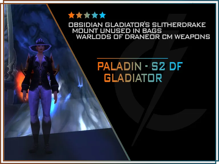 Buy Paladin - S2 DF Gladiator & WoD CM Gold Weapos - US