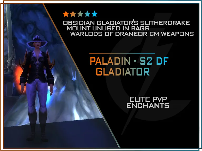 Buy Paladin - S2 DF Gladiator & WoD CM Gold Weapos - US