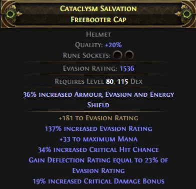 Buy PoE 2 Mirrored Freebooter Cap – Mirror-Tier Helmet