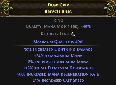 Buy PoE 2 Mirrored Breach Ring – 40% Quality Mirrored