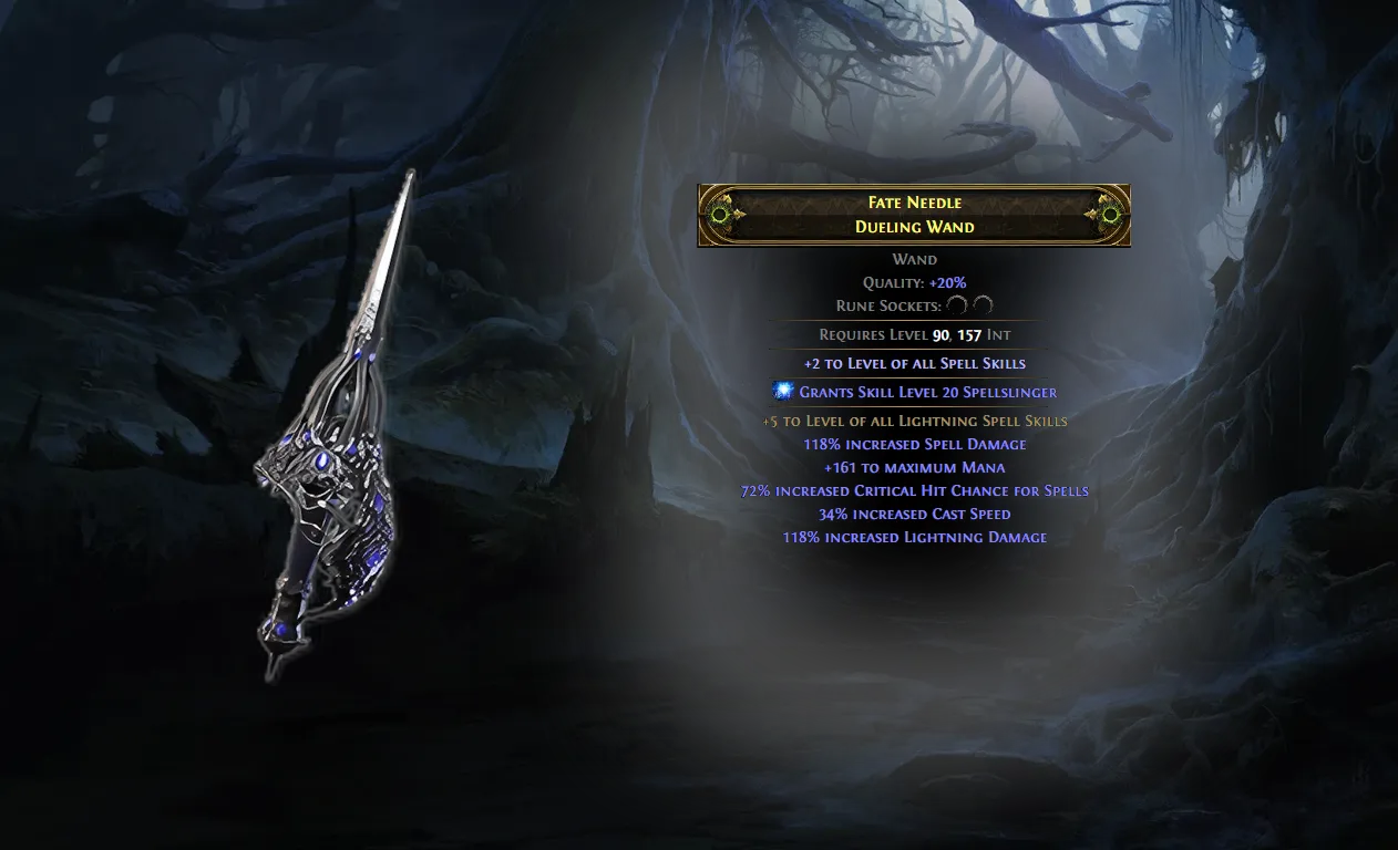 Buy PoE 2 Mirrored Dueling Wand – Mirror-Tier Wand