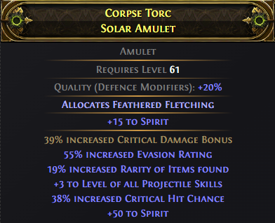 Buy PoE 2 Corpse Torc Solar Amulet