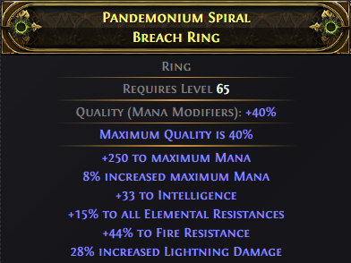 Buy PoE 2 Pandemonium Spiral Breach Ring