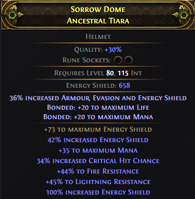 Buy PoE 2 Sorrow Dome Ancestral Tiara