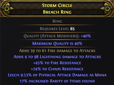 Buy PoE 2 Storm Circle Breach Ring