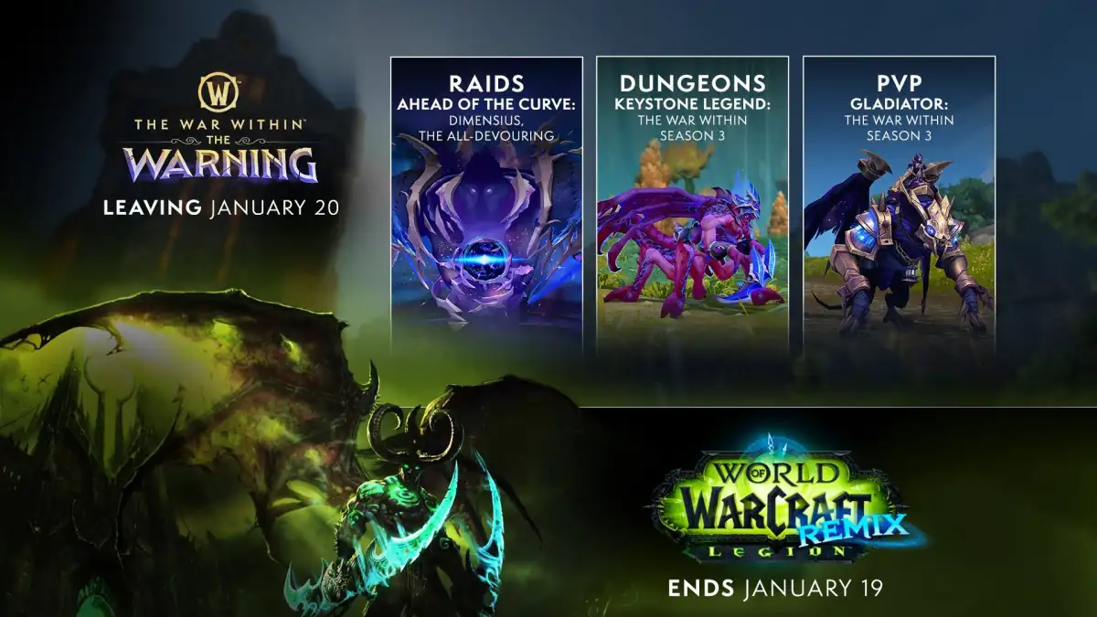 Legion Remix Ends January 19 – Last Chance to Grab Exclusive Mounts ...