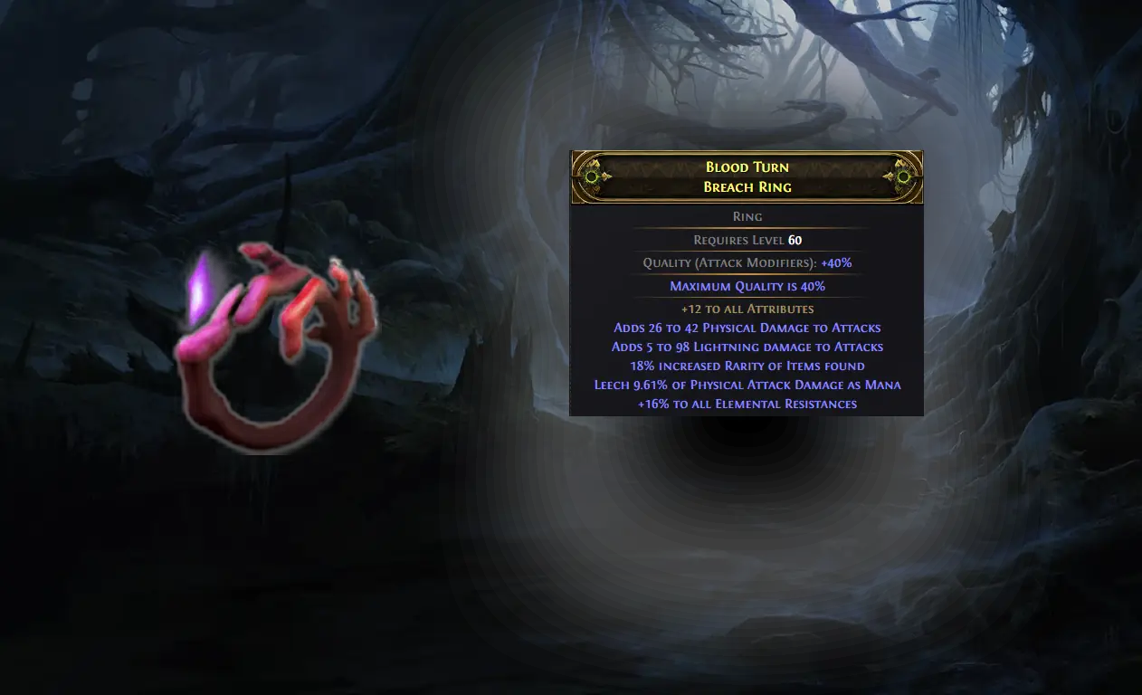 Buy PoE 2 Blood Turn Breach Ring