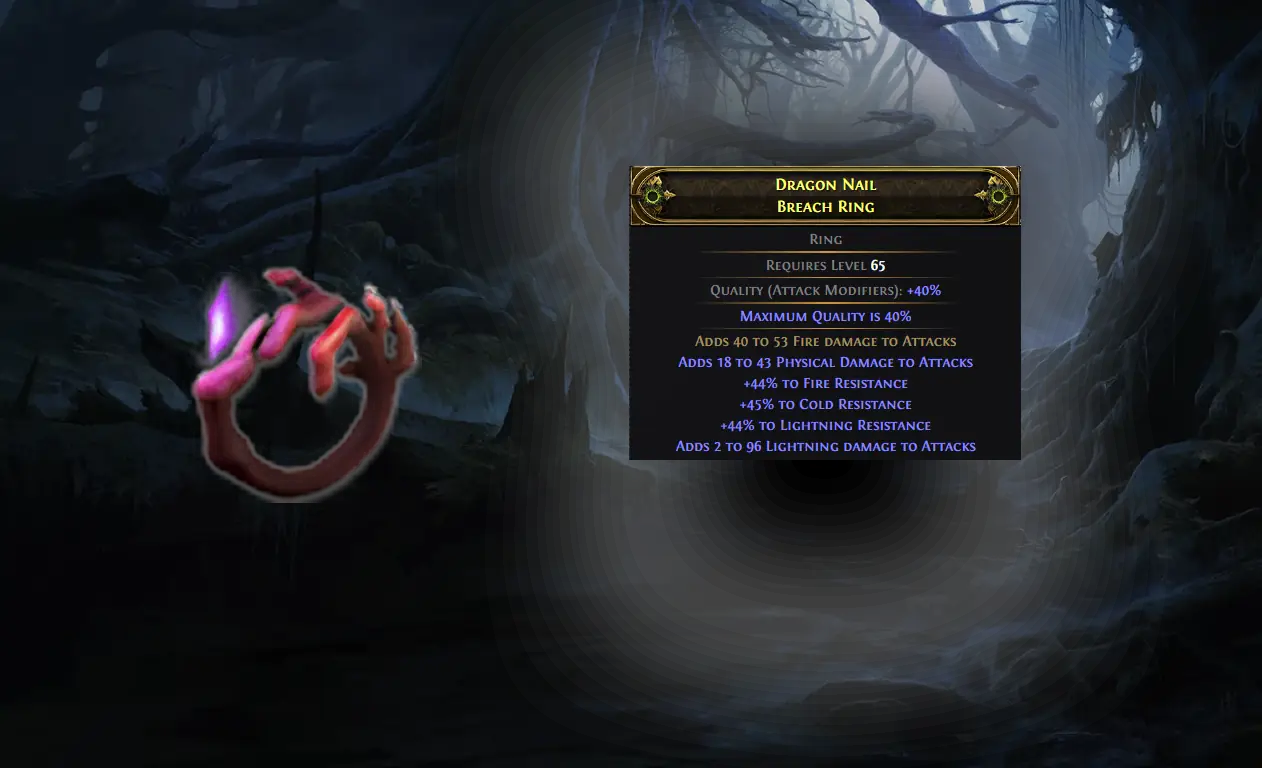Buy PoE 2 Dragon Nail Breach Ring